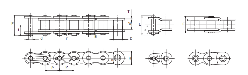 Solid Bushing Chain (HT/D), (D) manufacturer, suppliers, factory, exporters