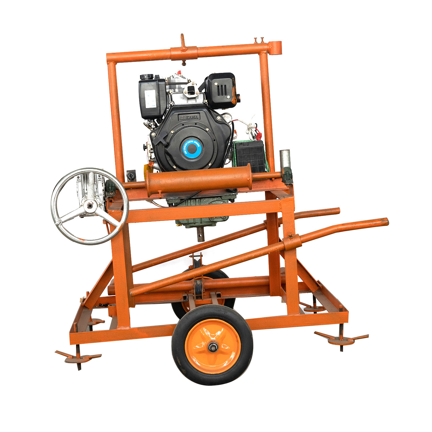 Diesel best factory Electric Start Gantry Type Drilling Rig | V pulley